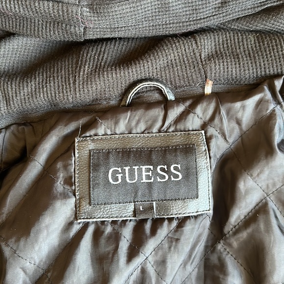 Guess | Jackets & Coats | Nwot Guess Jacket With Zip Out Hoop | Poshmark